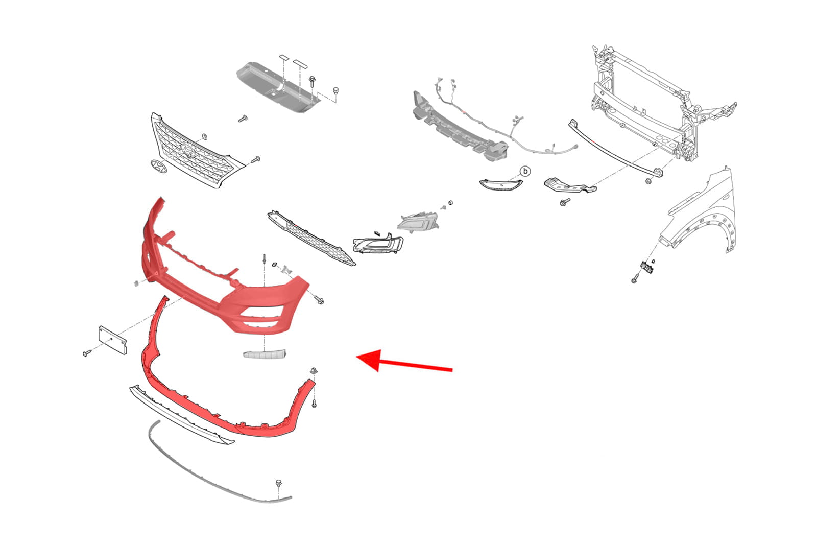HYUNDAI TUCSON III TL 2018-2020 PO LIFTINGU ZDERZAK PRZEDNI 86511D3500 ...